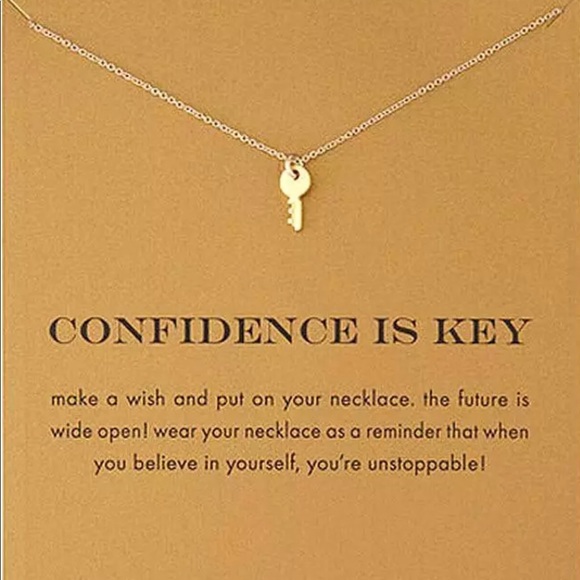 Jewelry | Confidence Is Key Achievement Success Pendant Charm ...